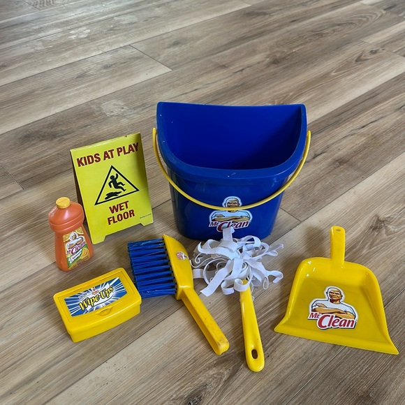 Toys | Kids Play Bucket With Cleaning Supplies | Poshmark